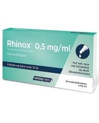 Rhinox 0,5 mg/ml nesespray 10 ml - Apotek 1