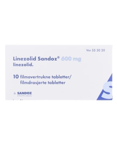 Linezolid Sandoz Tablett, filmdrasjert 600 mg 10 stk - Apotek 1