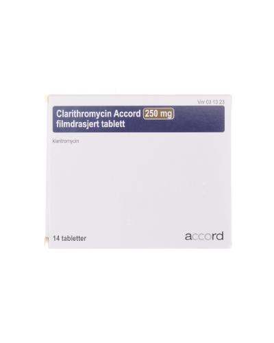Clarithromycin Accord Healthcare 250 mg tabletter 14 stk - Apotek 1