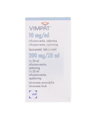 Vimpat Infusjonsvæske, oppløsning 10 mg/ml 20 ml - Apotek 1
