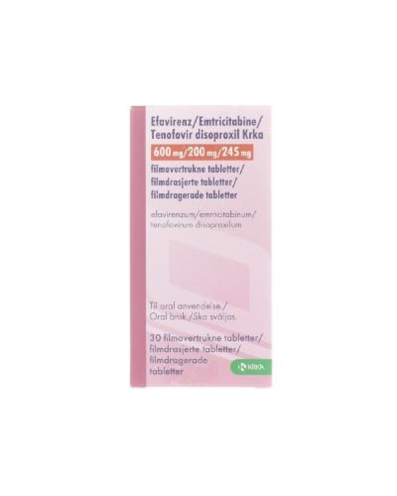 Efavirenz/emtric/tenof krk tab - Apotek 1