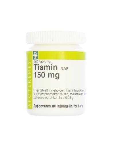 Tiamin NAF tab 150mg 100 stk - Apotek 1