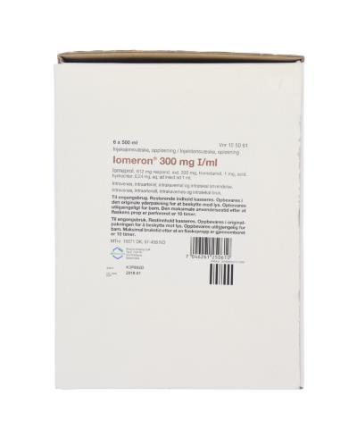 Iomeron Injeksjonsvæske, oppløsning 300 mg I/ml 6x500 ml - Apotek 1