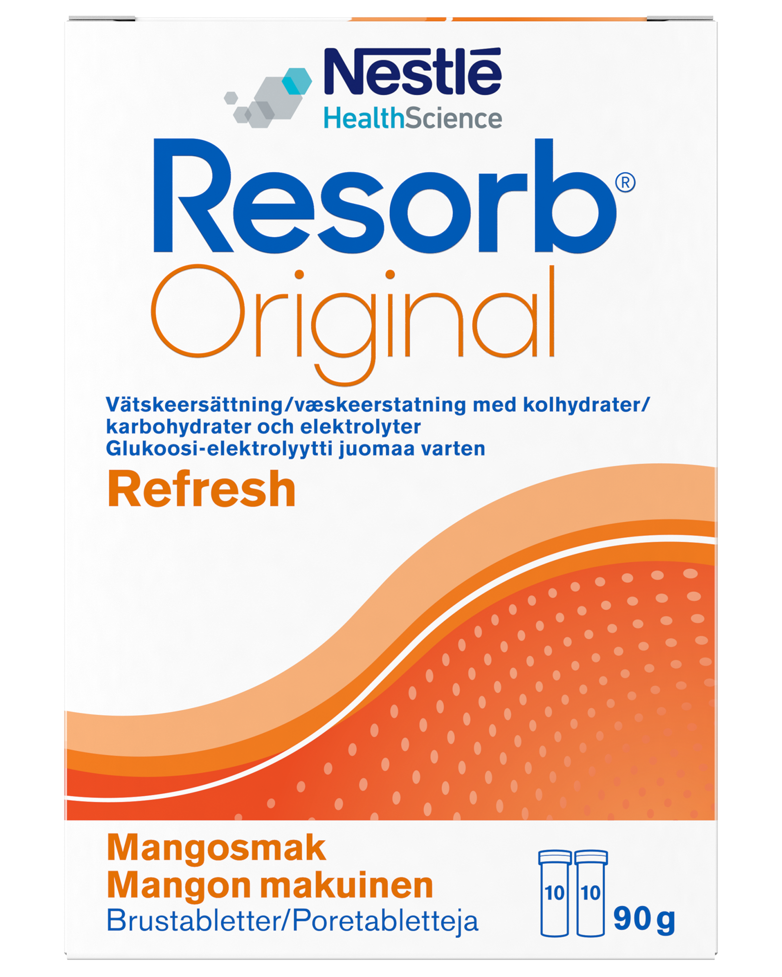 Resorb Original brusetabletter mango 2 x 10 stk - Apotek 1