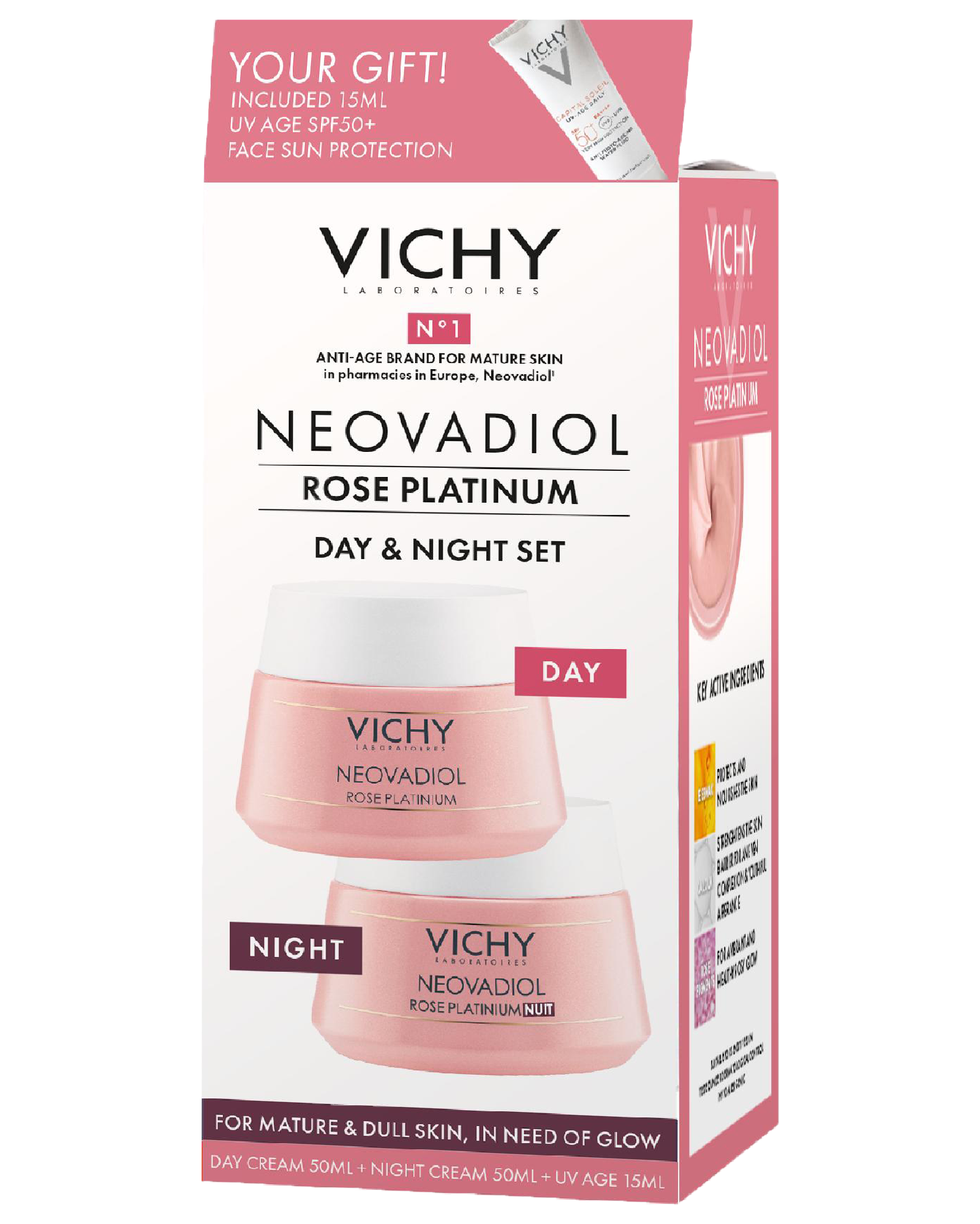 Vichy Neovadiol Rose Platinum dag & natt sett 1 sett - Apotek 1