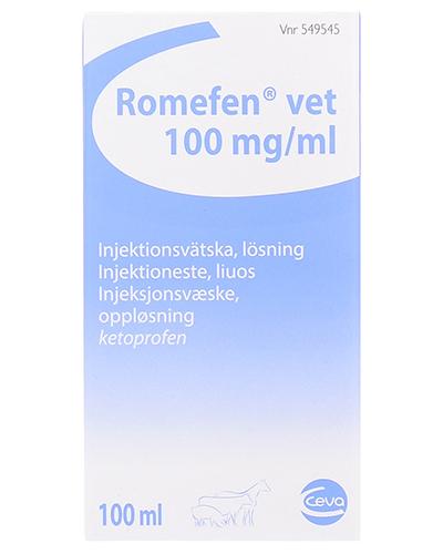 Romefen vet inj 100mg/ml - Apotek 1