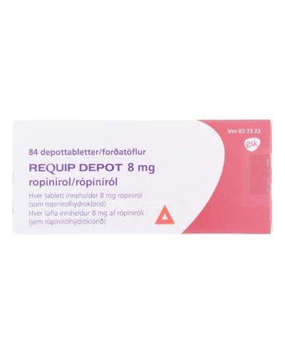 Requip Depot Depottablett 8 mg 84 stk - Apotek 1