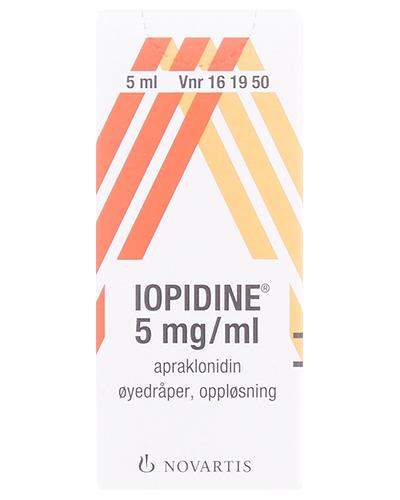 Iopidine Øyedråper, oppløsning 5 mg/ml 5 ml - Apotek 1