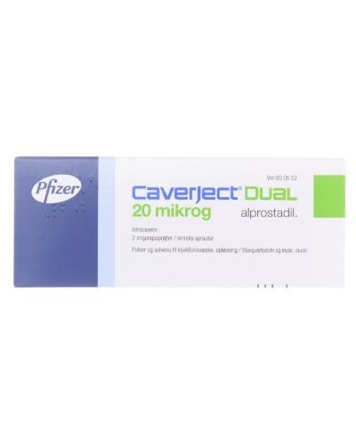 Caverject dual 20mcg injeksjonssubstans 2 tokam - Apotek 1