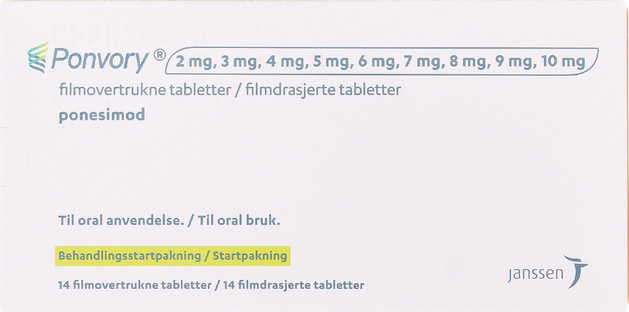 Ponvory tab 2+3+4+5+6+7+8+9+10 - Apotek 1