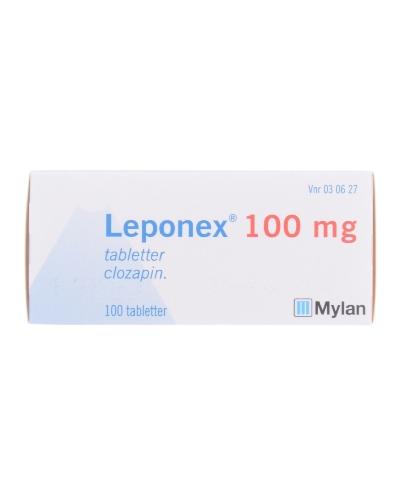 Leponex Tablett 100 mg 100 stk - Apotek 1
