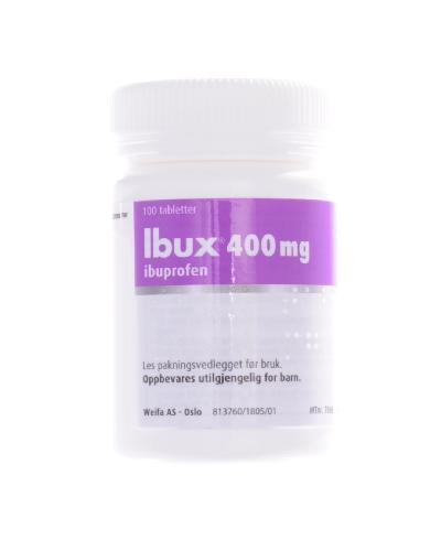 Ibux 400 mg filmdrasjerte tabletter 100 stk - Apotek 1