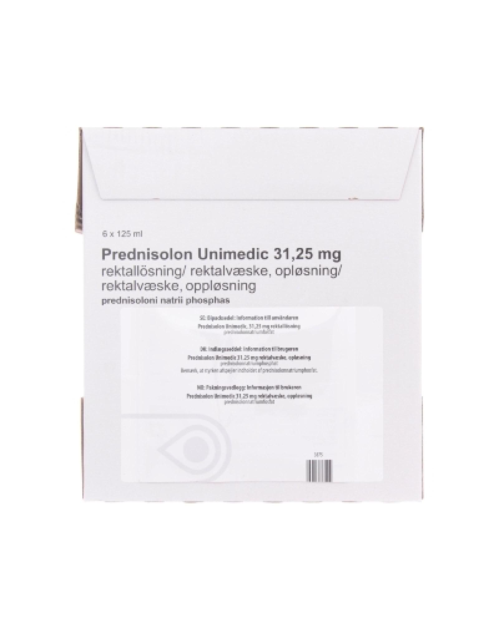 Prednisolon un rektalv 31,25mg - Apotek 1