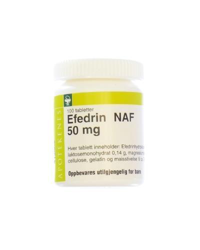 Efedrin NAF tab 50mg 100 stk - Apotek 1