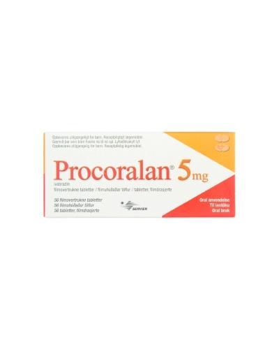Procoralan Tablett, filmdrasjert 5 mg 56 stk - Apotek 1
