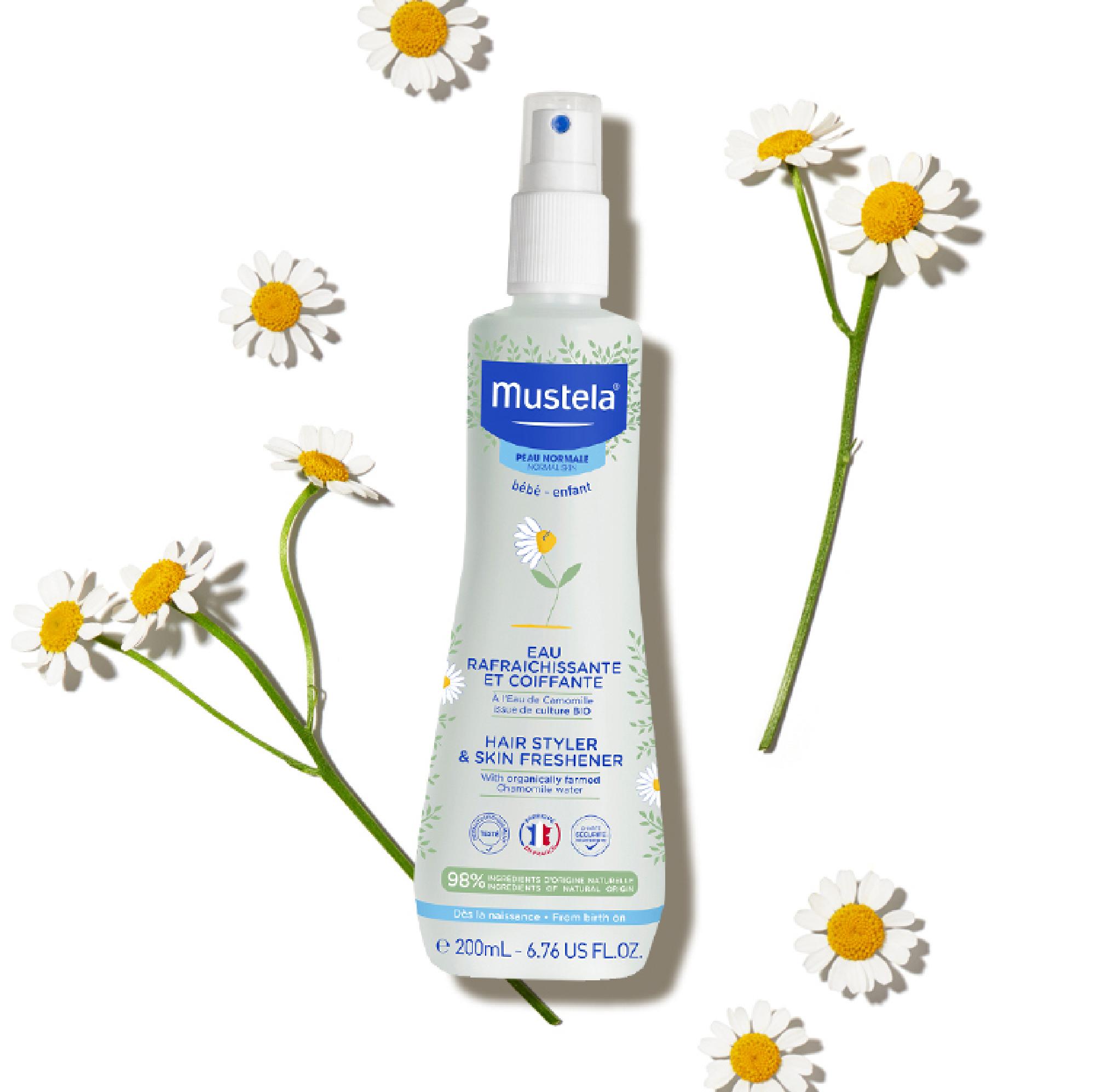 Mustela Hair Styler & Skin Freshener spray til hud og hår 200 ml - Apotek 1
