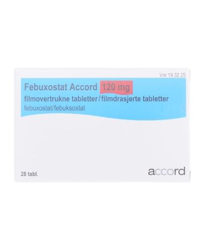 Febuxostat Accord 120 mg tabletter 28 stk - Apotek 1