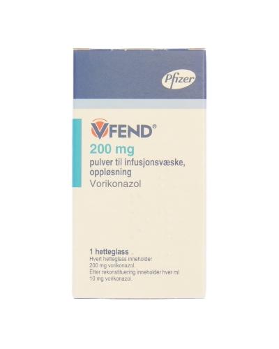 Vfend Pulver til infusjonsvæske, oppløsning 200 mg 1x200 mg - Apotek 1