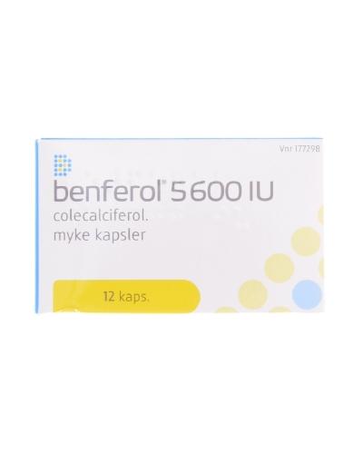 Benferol 5600 IU myke kapsler 12 stk - Apotek 1