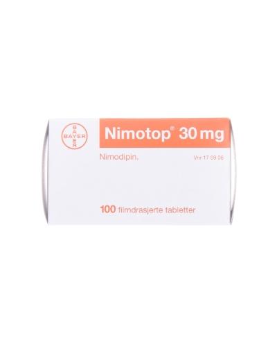 Nimotop Tablett, filmdrasjert 30 mg 100 stk - Apotek 1