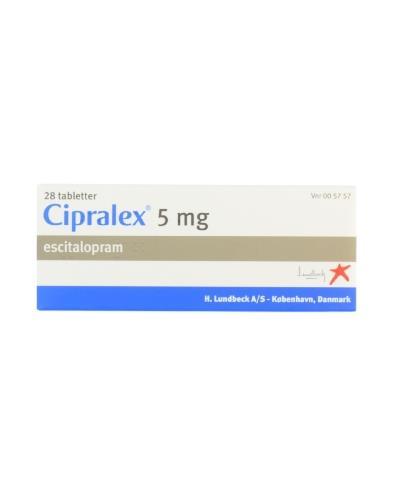 Cipralex Tablett, filmdrasjert 5 mg 28 stk - Apotek 1
