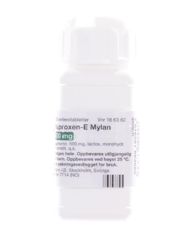 Naproxen-E Mylan Enterotablett 500 mg 100 stk - Apotek 1