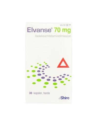Elvanse Kapsel, hard 70 mg 30 stk - Apotek 1