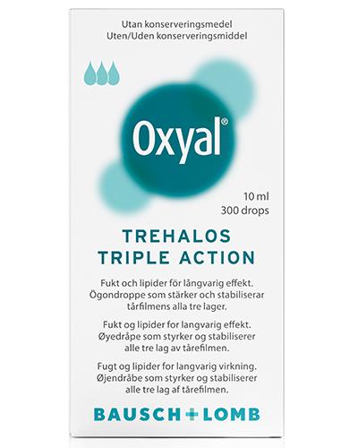 Oxyal Trehalos Triple Action øyedråper 10 ml - Apotek 1