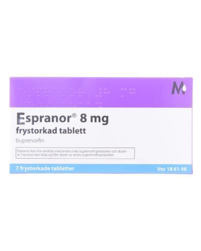 Espranor 8mg smeltetabletter 7 endos - Apotek 1