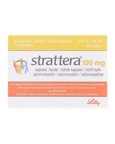 Strattera Kapsel, hard 100 mg 28stk - Apotek 1