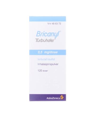 Bricanyl Thurbuhaler 0,5 mg inhalasjonspulver 120 doser - Apotek 1
