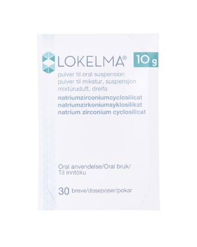 Lokelma 10 g pulver til mikstur, suspensjon doseposer 30 stk - Apotek 1