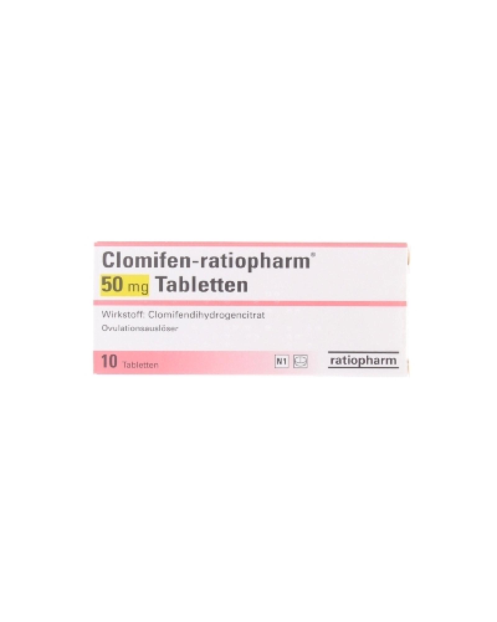 Clomifen-ratiopharm 50mg tabletter 10 ENPAC - Apotek 1