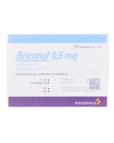 Bricanyl 0,5mg/ml injeksjonsvæske 10x1 mlamp - Apotek 1