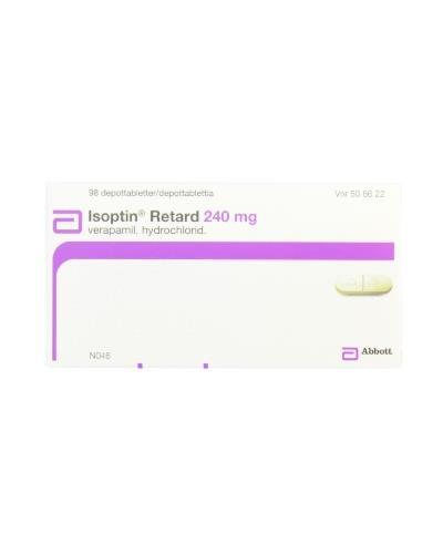 Isoptin Retard Depottablett 240 mg 98 stk - Apotek 1