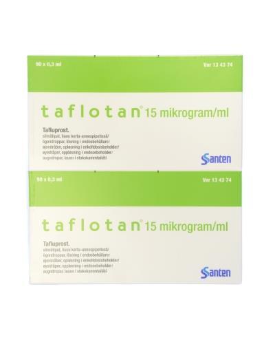 Taflotan Øyedråper, oppløsning i endosebeholder 15 mikrog/ml 90x0,3 ml ...