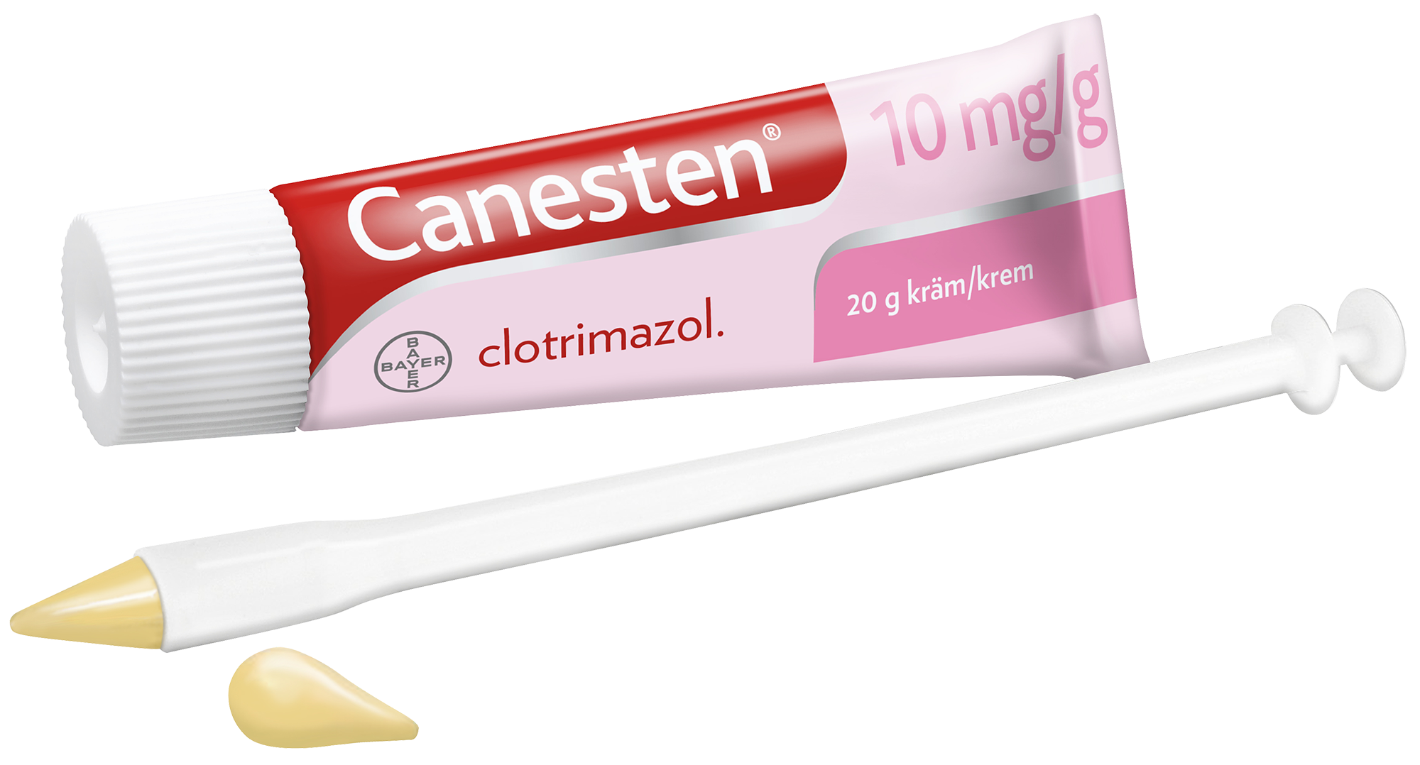 Canesten 500 mg myk vaginalkapsel og 10 mg/g krem 1stk+20 g - Apotek 1