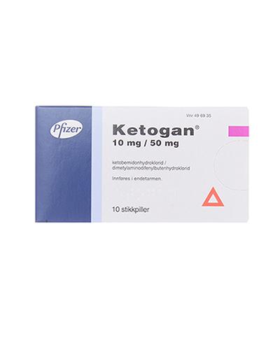 Ketogan Stikkpille 10 mg/50 mg 10 stk - Apotek 1