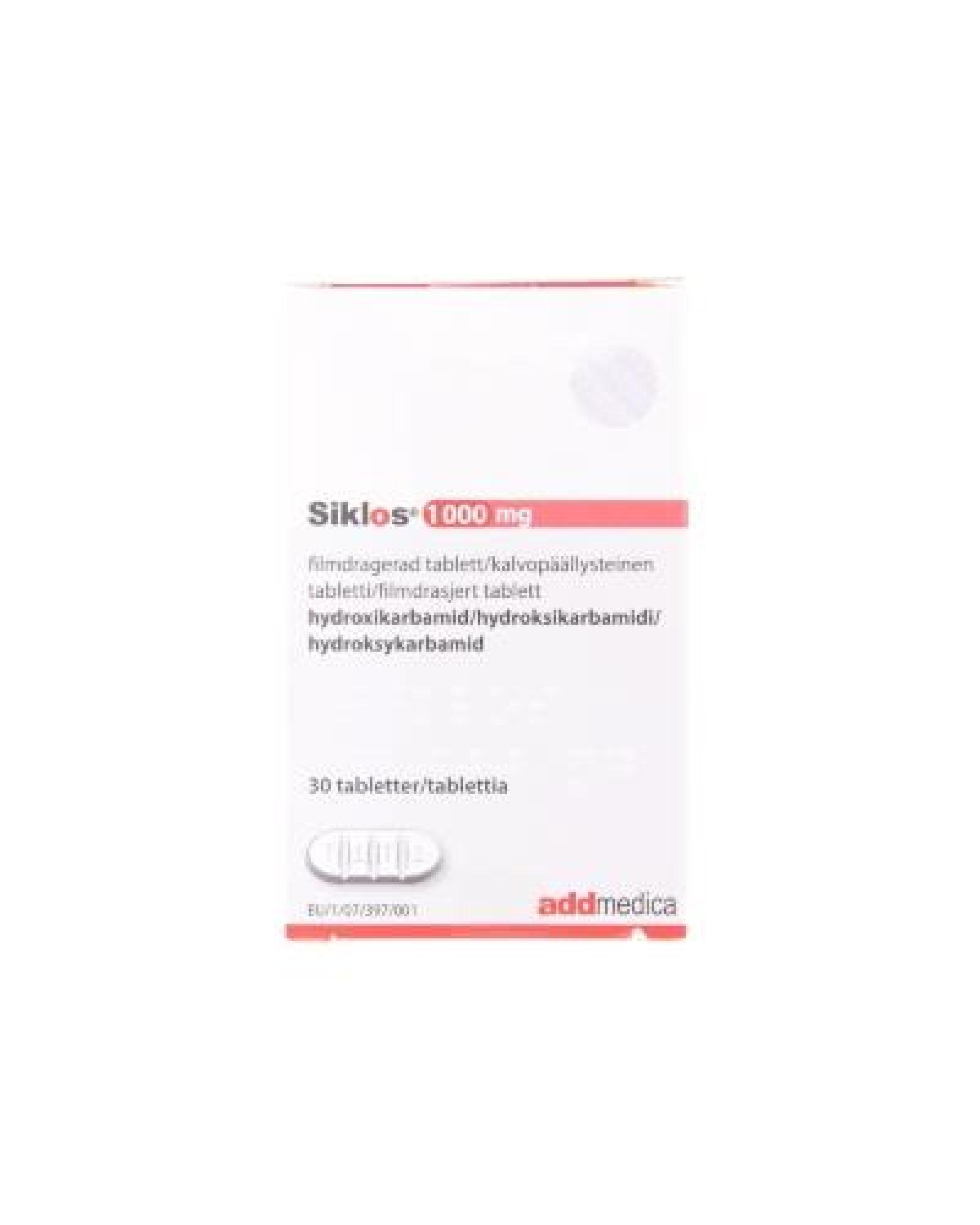 Siklos 1000 mg filmdrasjerte tabletter 30 stk - Apotek 1