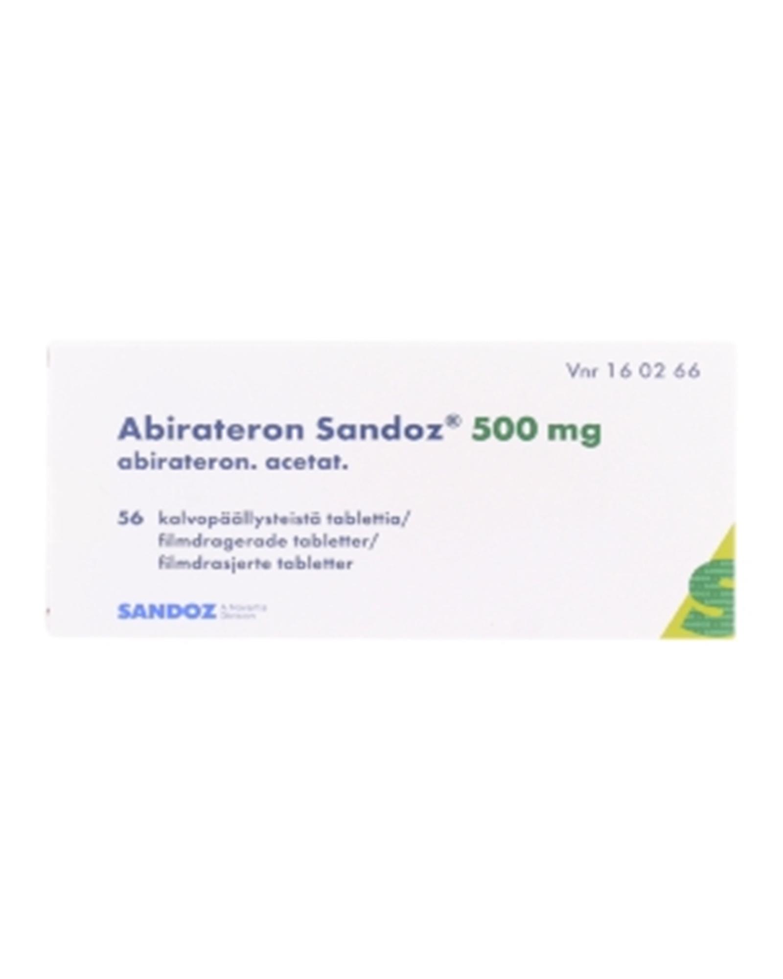 Abirateron sandoz tab 500mg - Apotek 1