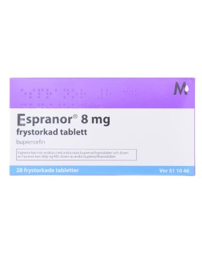 Espranor 8mg smeltetabletter 28 endos - Apotek 1