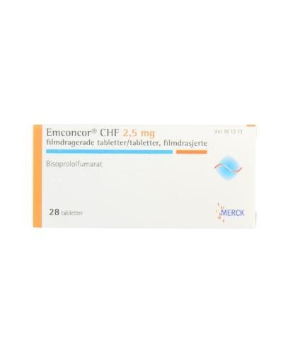 Emconcor CHF Tablett, filmdrasjert 2,5 mg 28 stk - Apotek 1