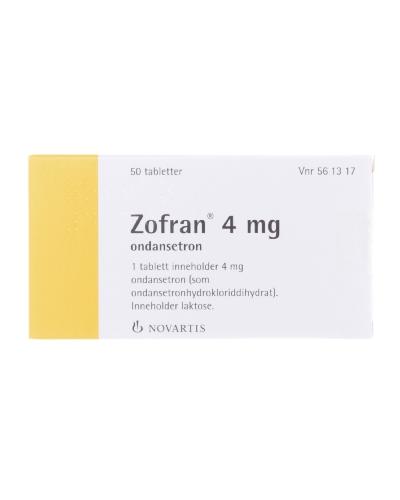 Zofran 4 mg tabletter 50stk - Apotek 1