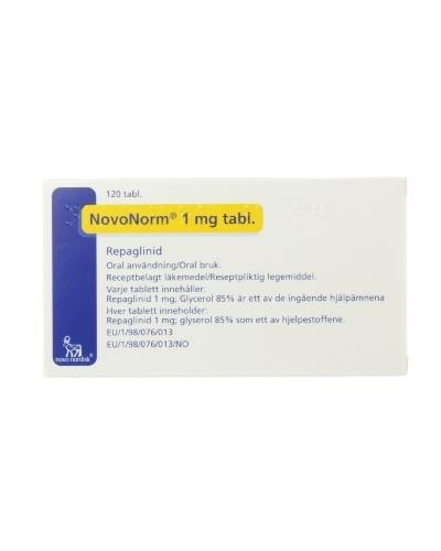 NovoNorm Tablett 1 mg 120 stk - Apotek 1