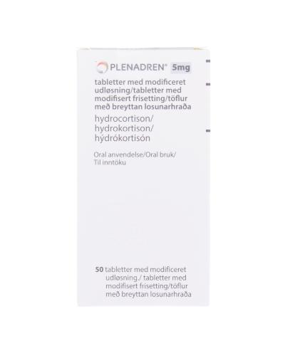 Plenadren Tablett med modifisert frisetting 5 mg 50 stk - Apotek 1