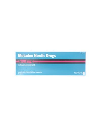 Metadon Nordic Drugs Mikstur, oppløsning 190 mg 7x50 ml - Apotek 1