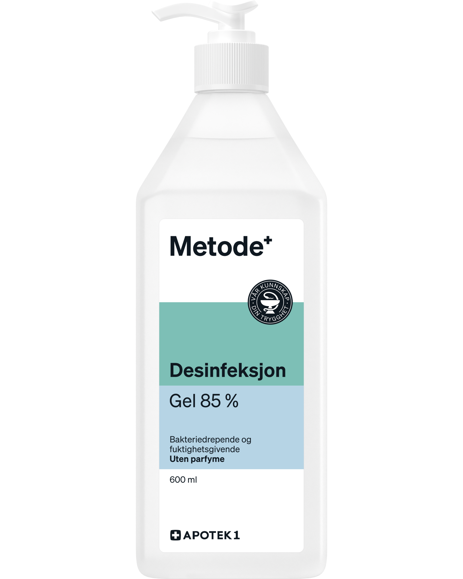 Metode 85 % hånddesinfeksjon gel 600 ml - Apotek 1