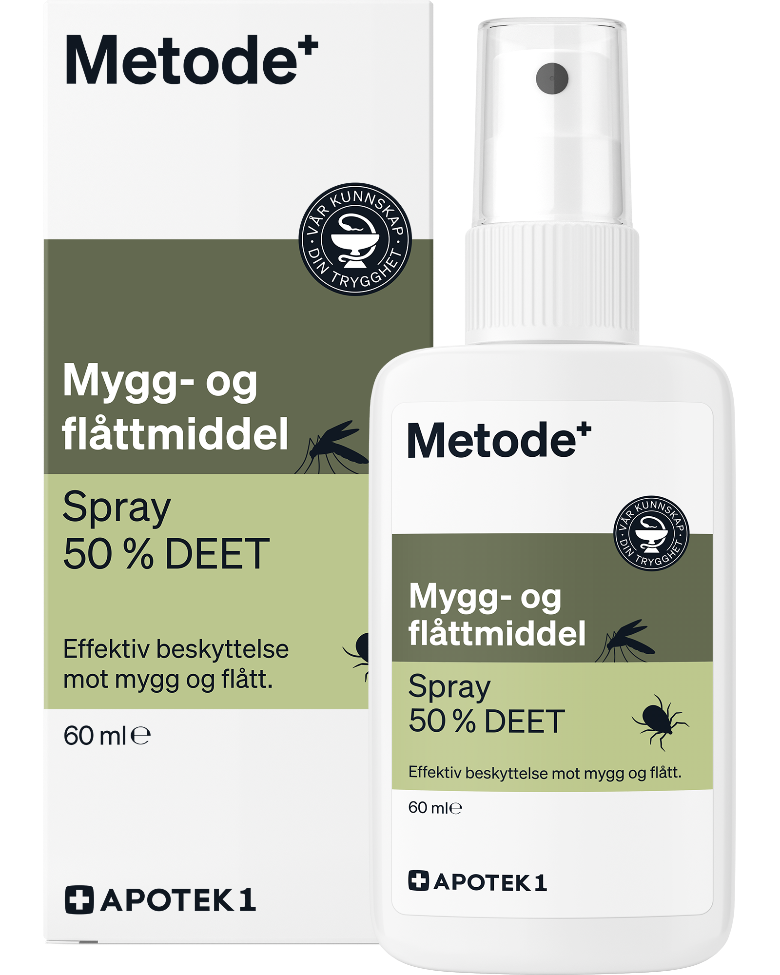 Metode 50 % DEET myggmiddel spray 60 ml - Apotek 1