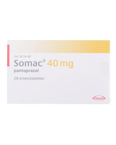 Somac 40 mg enterotabletter 28 stk - Apotek 1