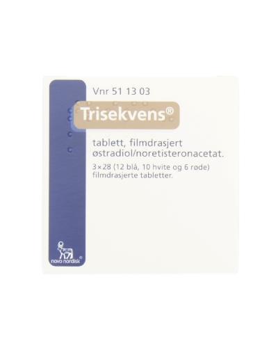 Trisekvens Tablett, filmdrasjert 2 mg/1 mg 3x28 stk - Apotek 1